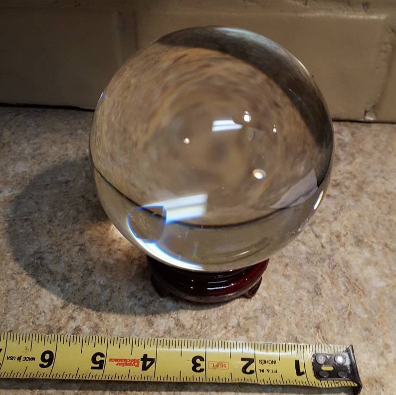 130 MM Real Quartz Crystal Ball W Crystal Ball Reading | Etsy