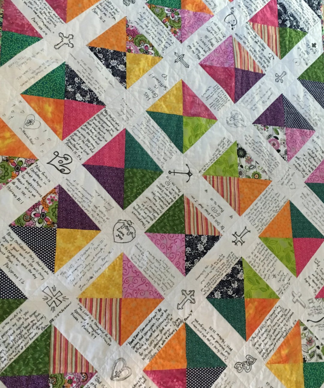 Memory Quilt Throw Sized Signature Quilt Retirement Gift - Etsy