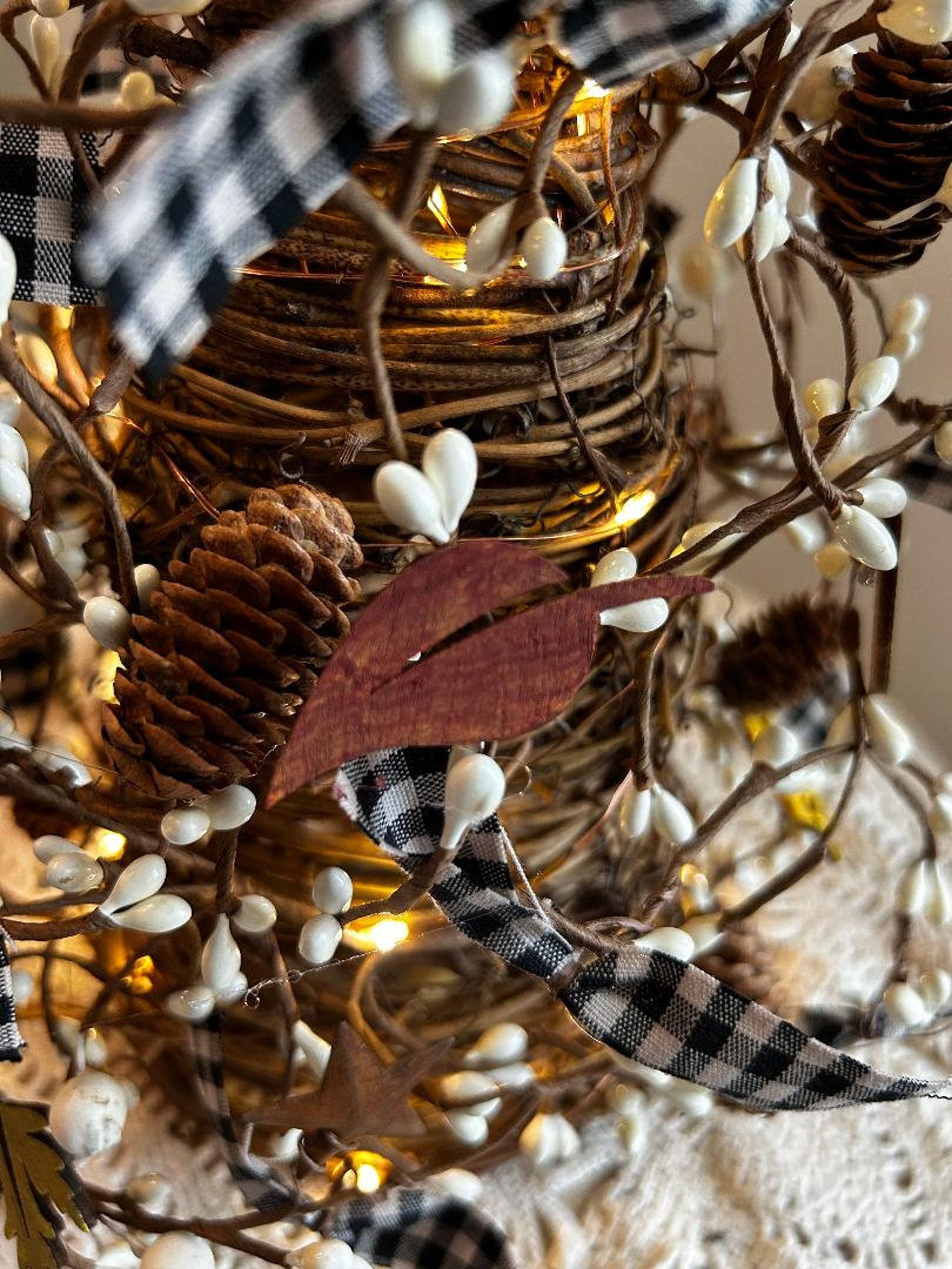 Grapevine Tree 12, Country Farmhouse Decor, Cone Tree, Etsy Home Decor ...
