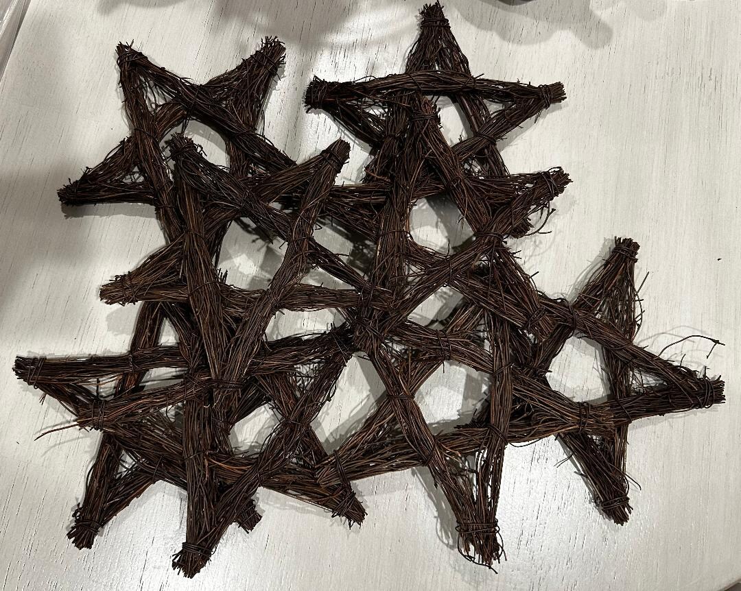 Rustic Vine Stars, 6 8 Pack, Angel Vine Stars Twig Stars, Primitive ...