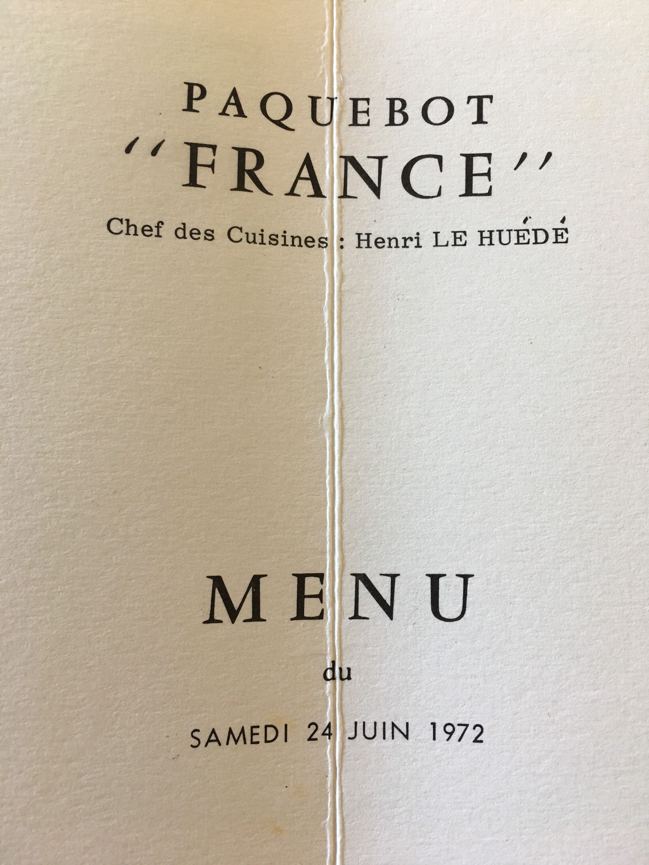 Vintage French Menu - Etsy