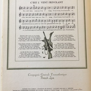 Vintage Print From French Liner Ship - Etsy