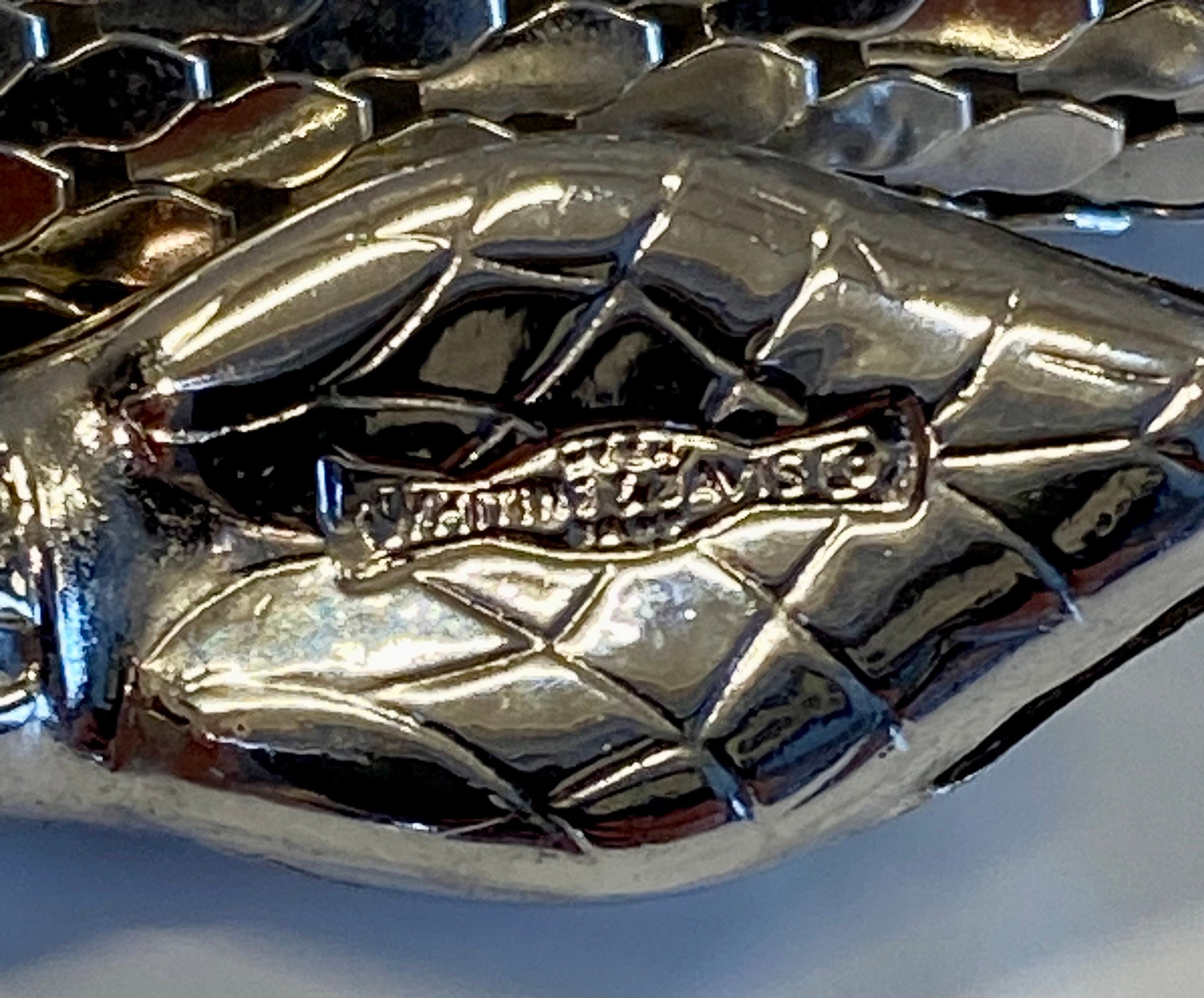 Whiting & Davis Snake Belt-silver Metal Mesh - Etsy