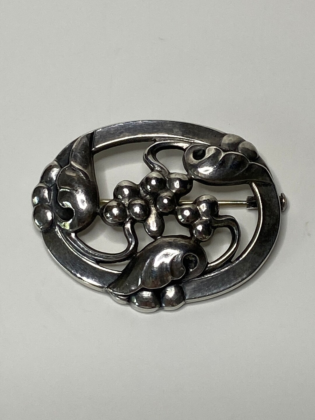 GEORG JENSEN Sterling 925 Brooch #101 Moonlight Grapes - Etsy