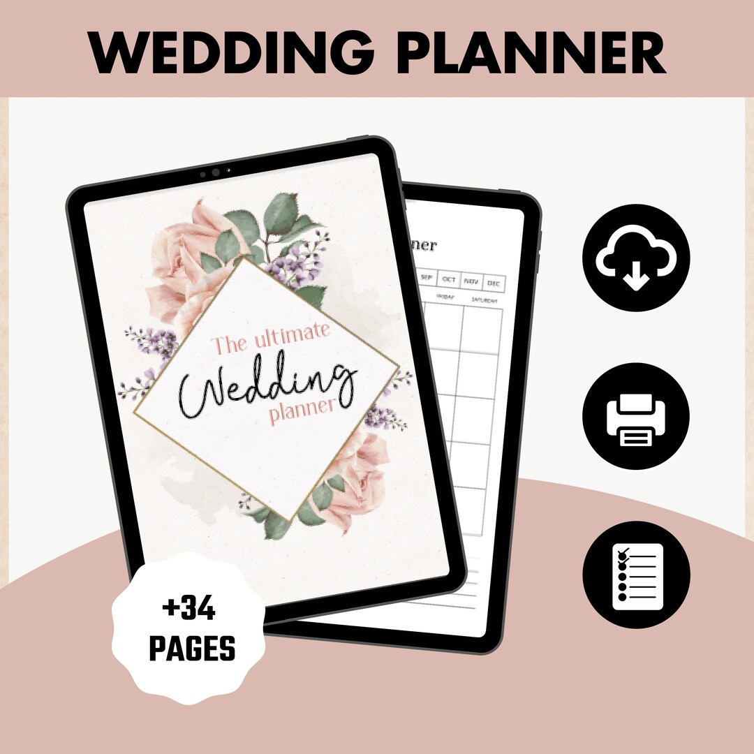 Digital Wedding Planner / All-in-one Wedding Planner / Wedding Budget ...