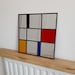 Piet Mondrian Style Stained Glass Effect Mirror With Darkened Lead ...