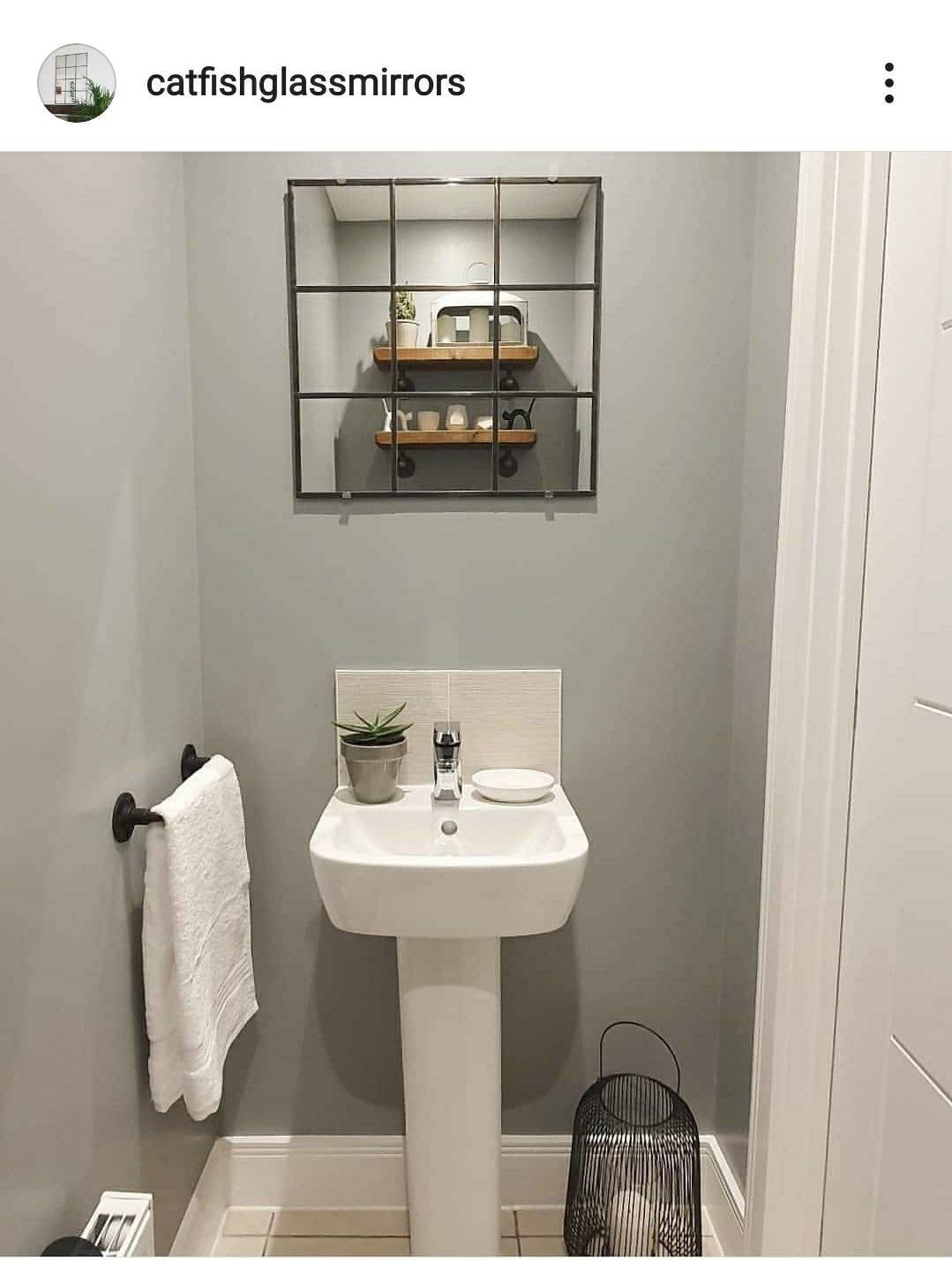 Industrial Style Leaded Mirror Handmade by Catfish Glass - Etsy