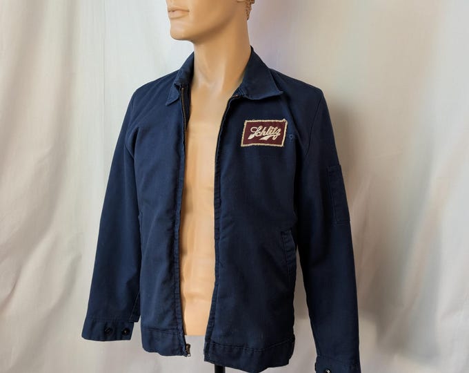 Gas Station Guy / Delivery Driver Jacket With Vintage Schlitz Patch ...