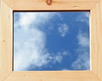 Pine framed mirror | Etsy