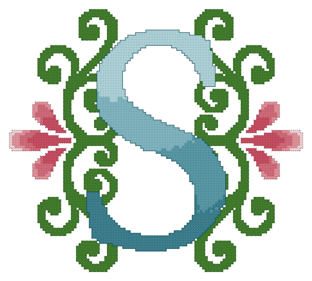 Alphabet Monogram Letter S - Etsy