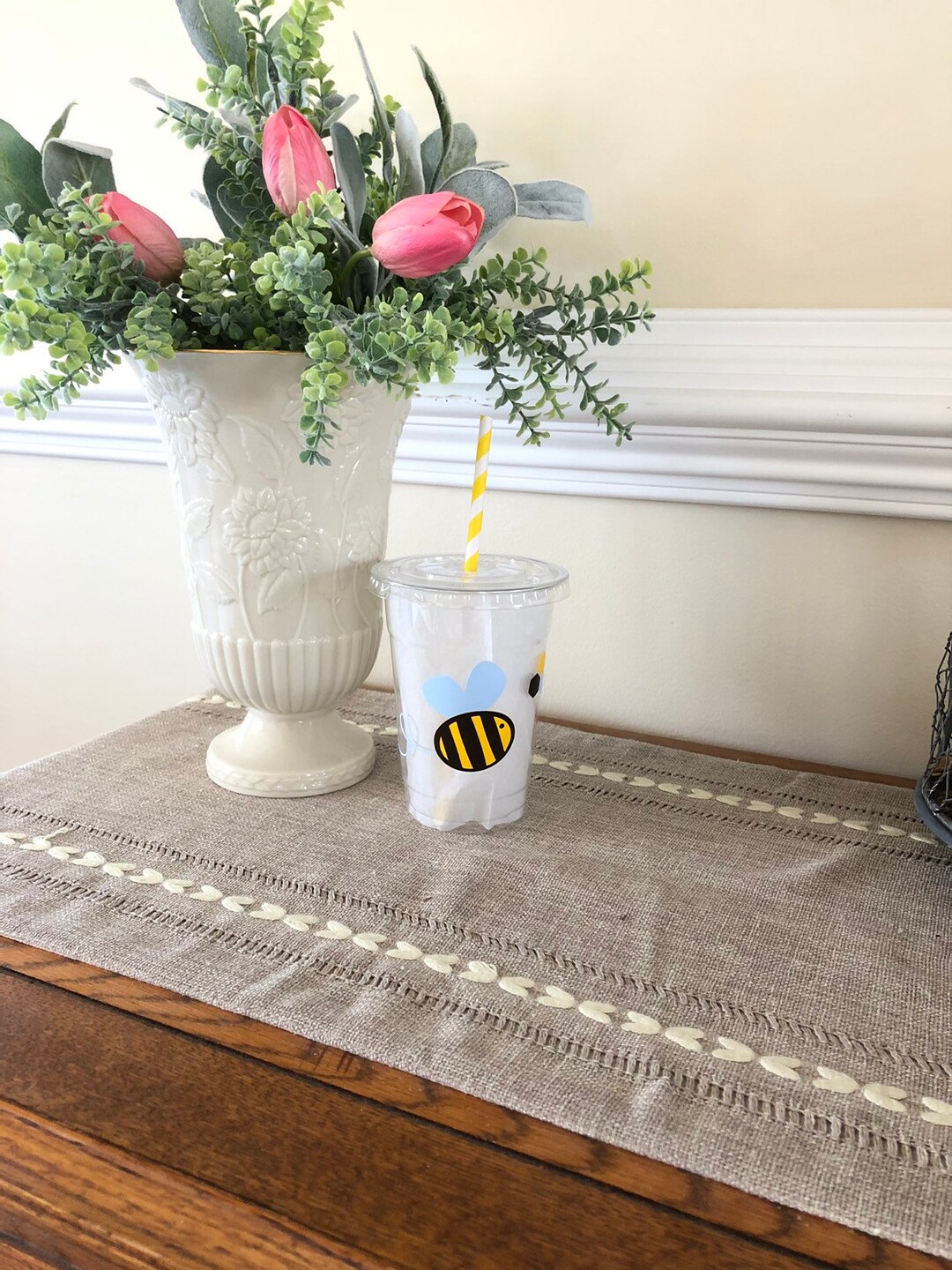 Bee Party Cup, Bumble Bee Party Cup, Bee Gender Reveal, Honey Bee 1st ...