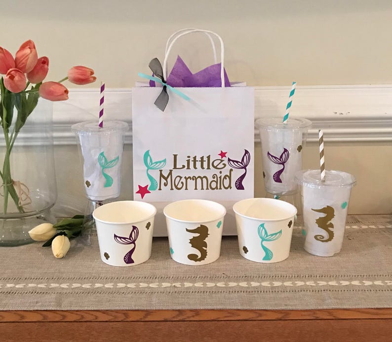 Mermaid Party Set Little Mermaid Birthday Under the Sea - Etsy