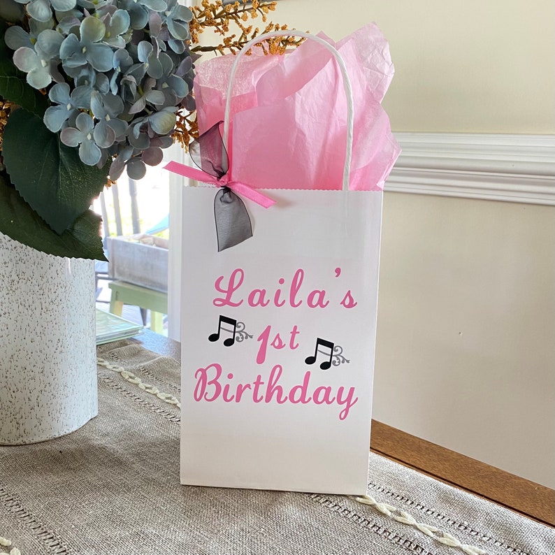 Music Party Bag Music Favor Birthday Bags Music Party Favor - Etsy