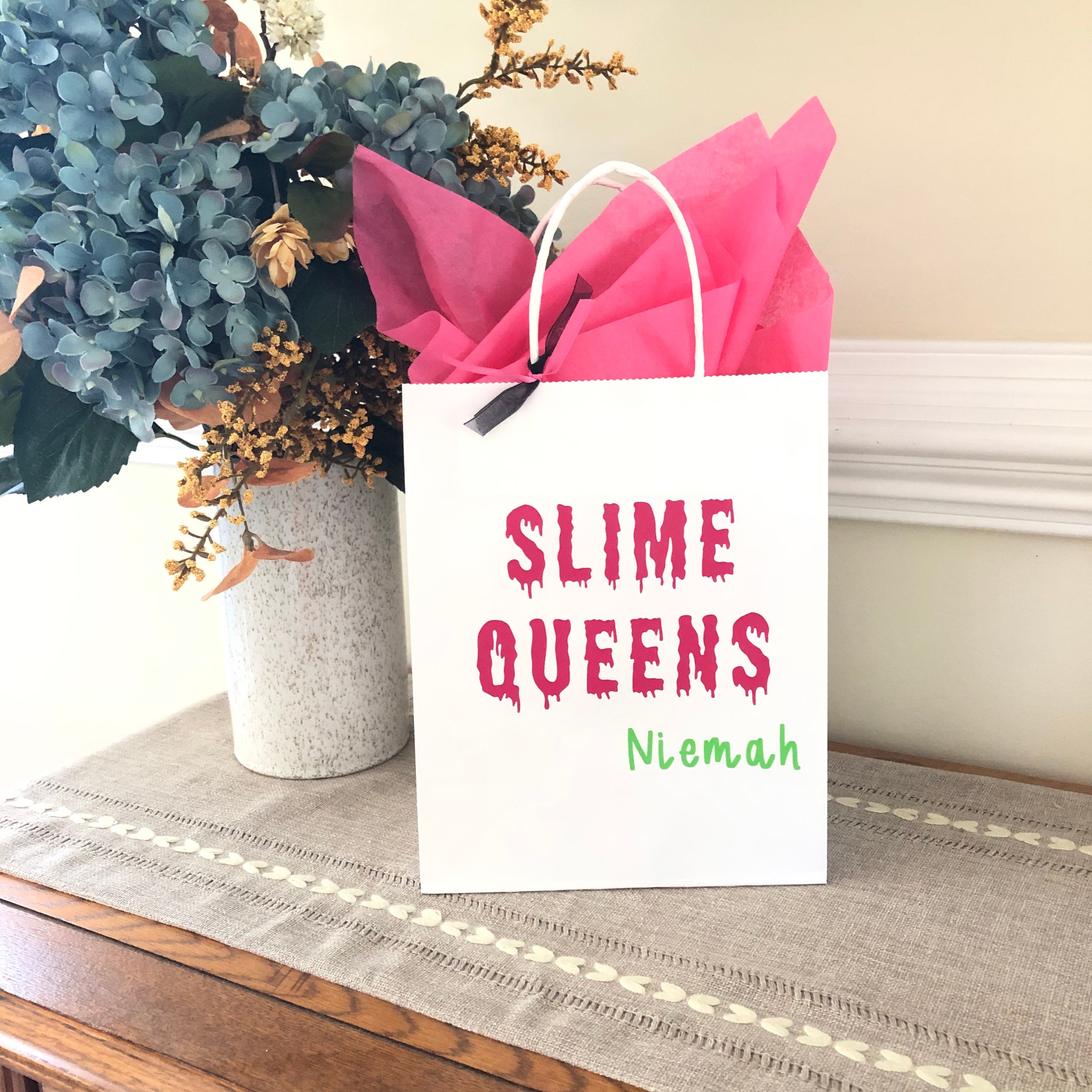 Slime Party Favor Bags Slime Birthday Party Bag Slime Gift - Etsy