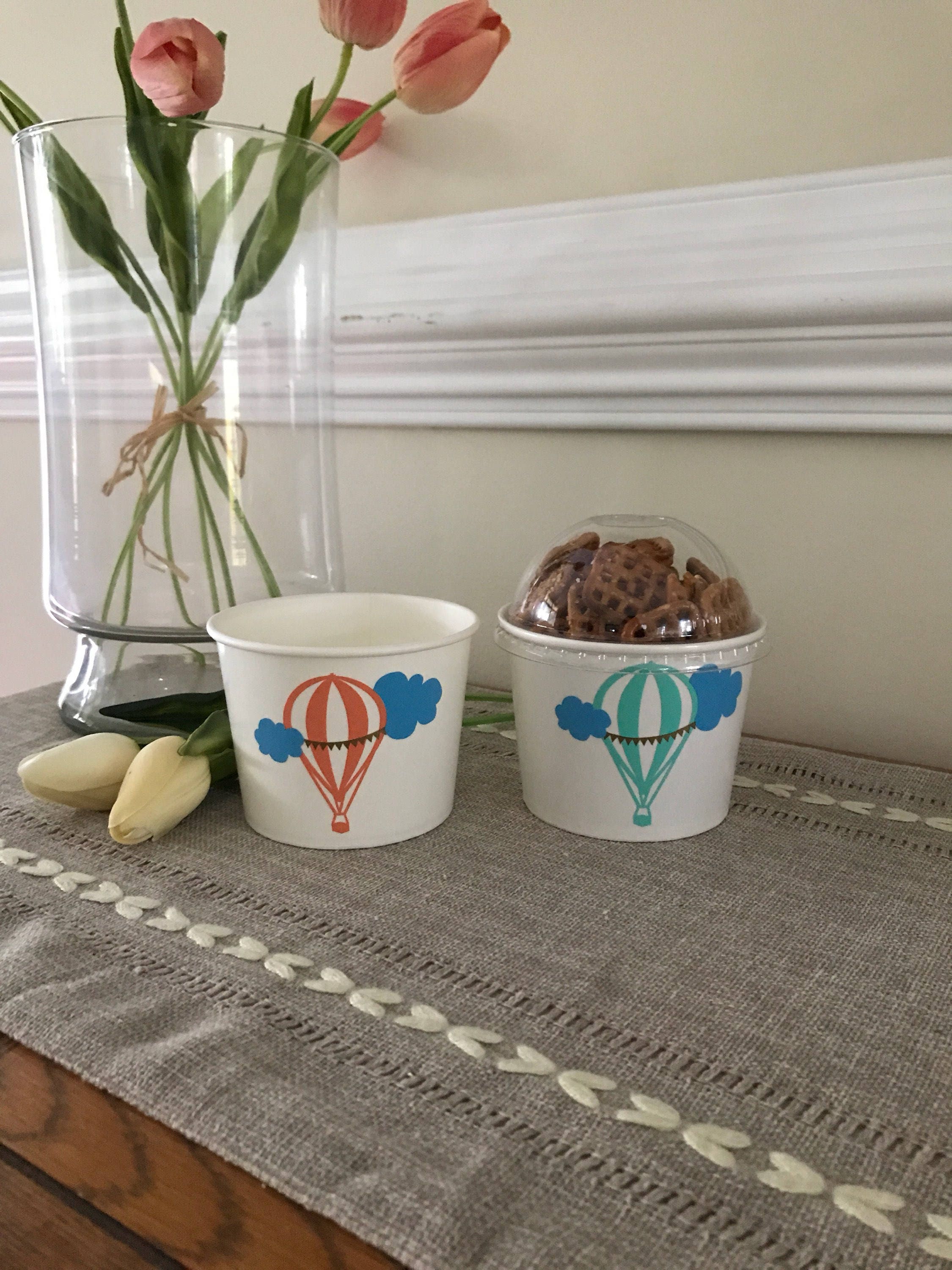 Hot Air Balloon Snack Cup up up and Away Hot Air Balloon - Etsy