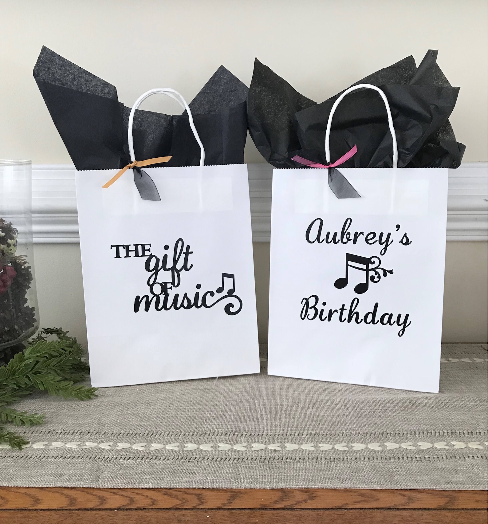 Music Party Bag Music Favor Birthday Bags Music Party Favor - Etsy