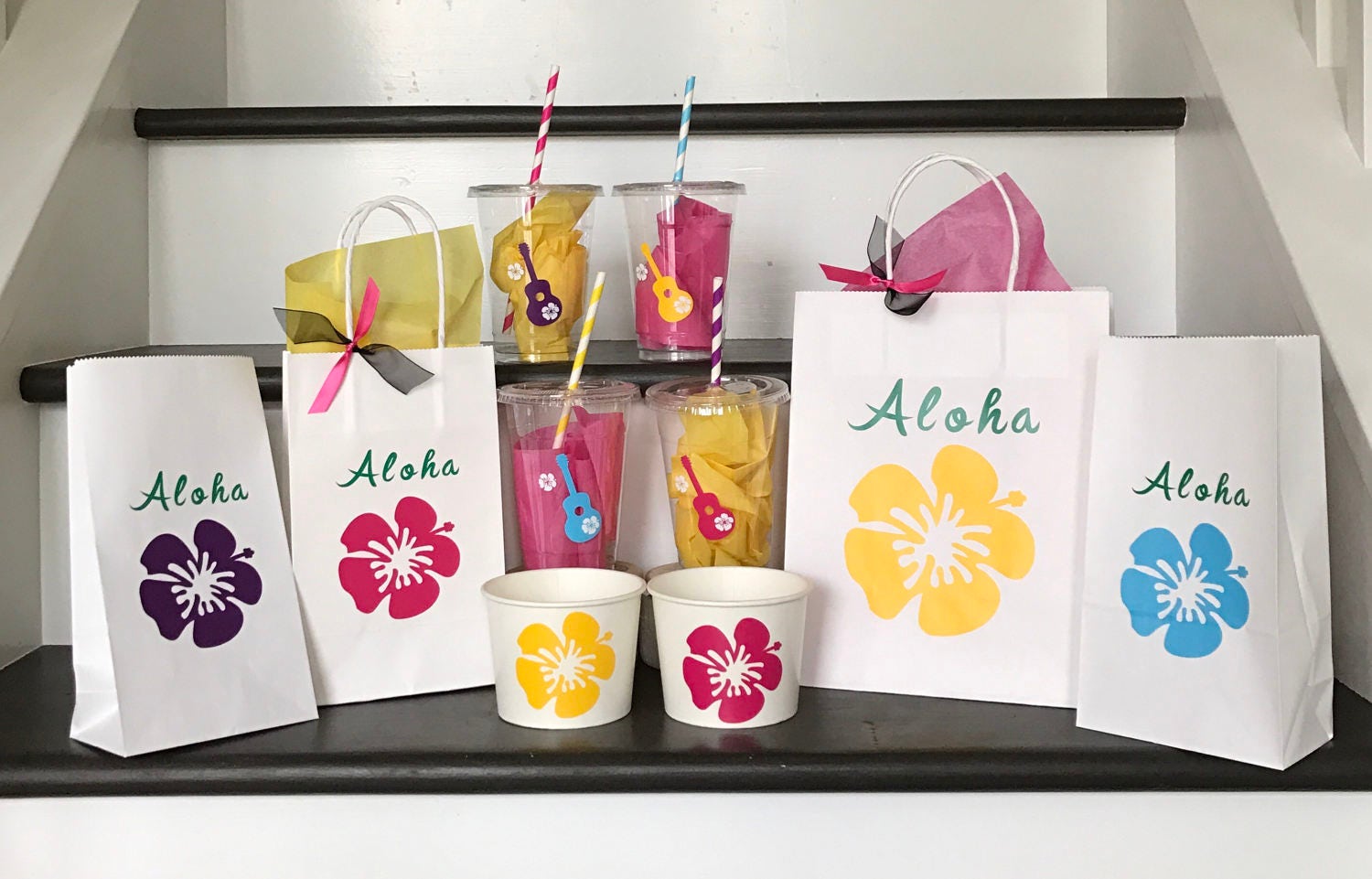 Hawaiian Party Cup, Aloha Party Cup, Aloha Birthday Party Cup, Luau ...