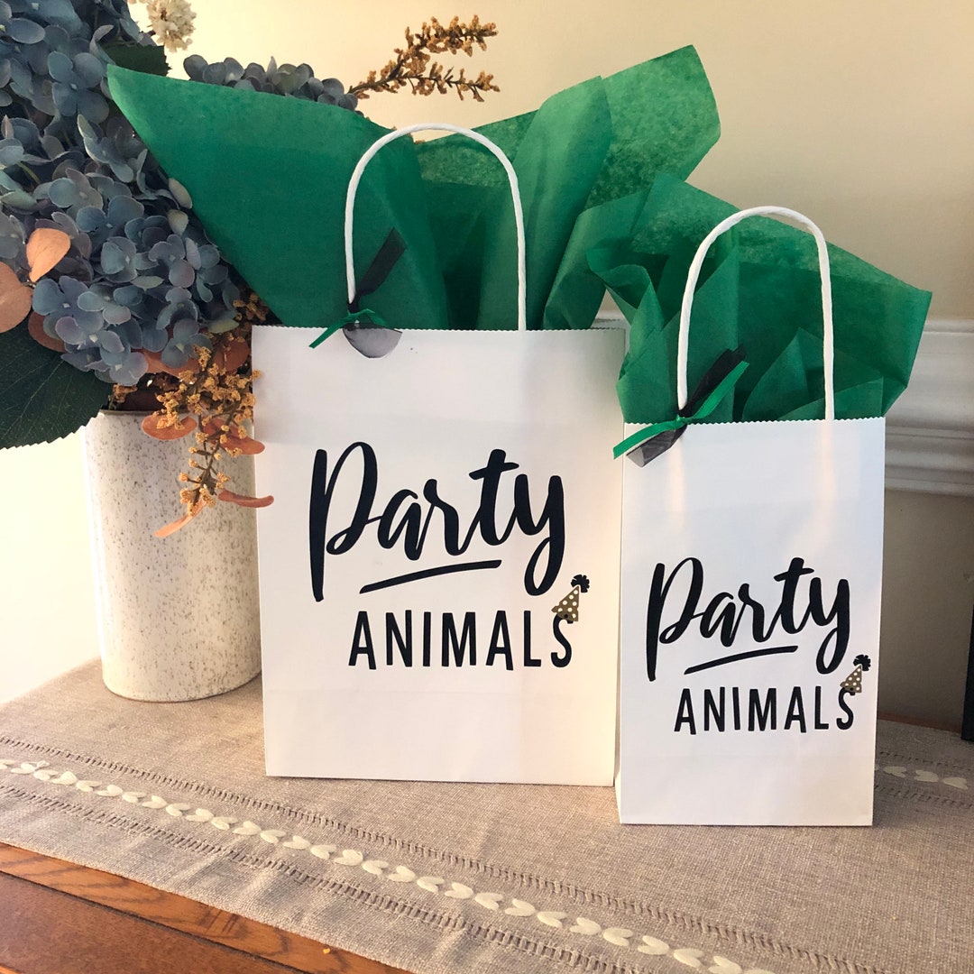 Party Animals Gift Bag, Animal Party Birthday Bag, Safari Party Bag ...