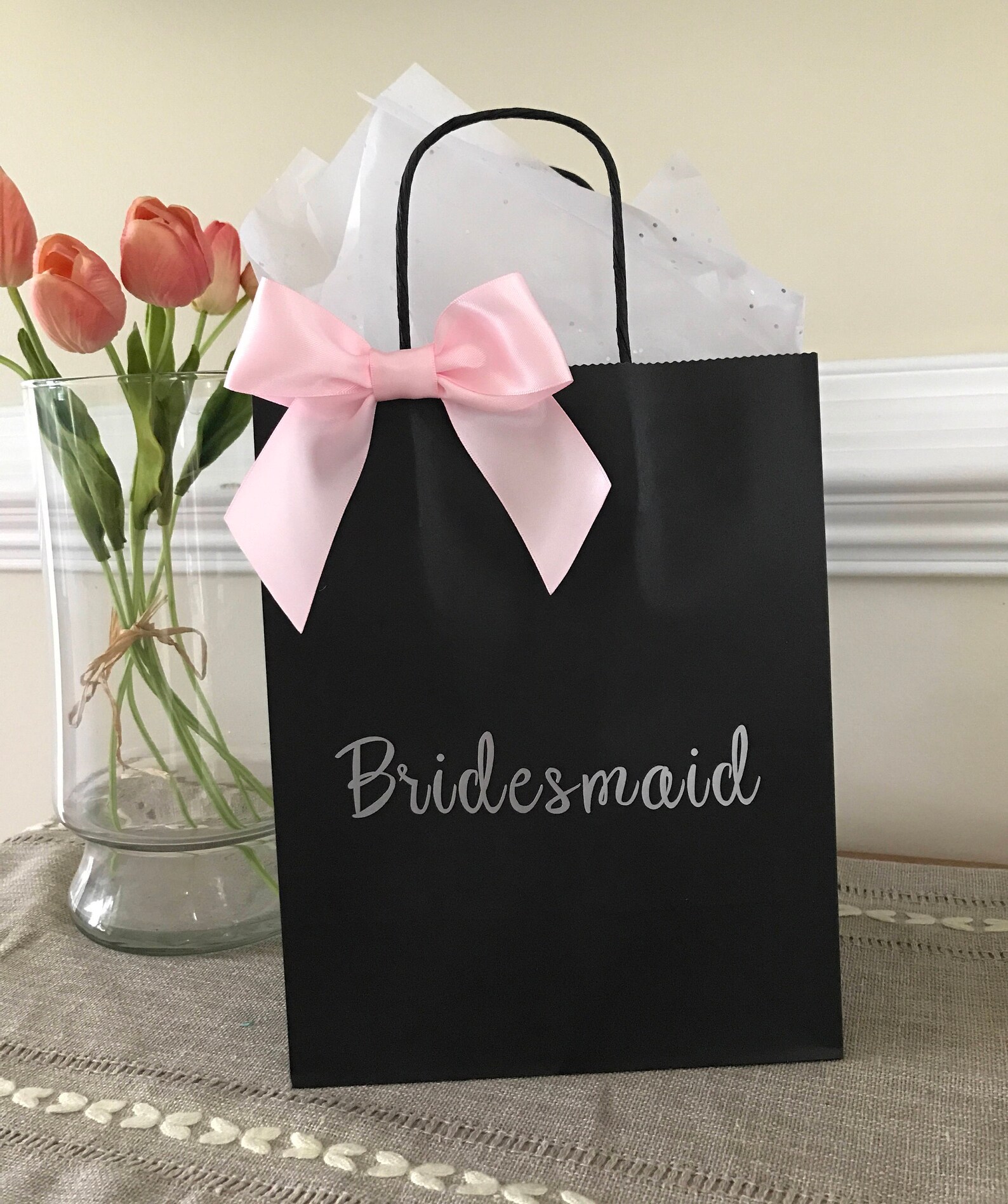 Wedding Party Bag, Bridesmaid Gift Bag, Grooms Gift, Mother of the ...