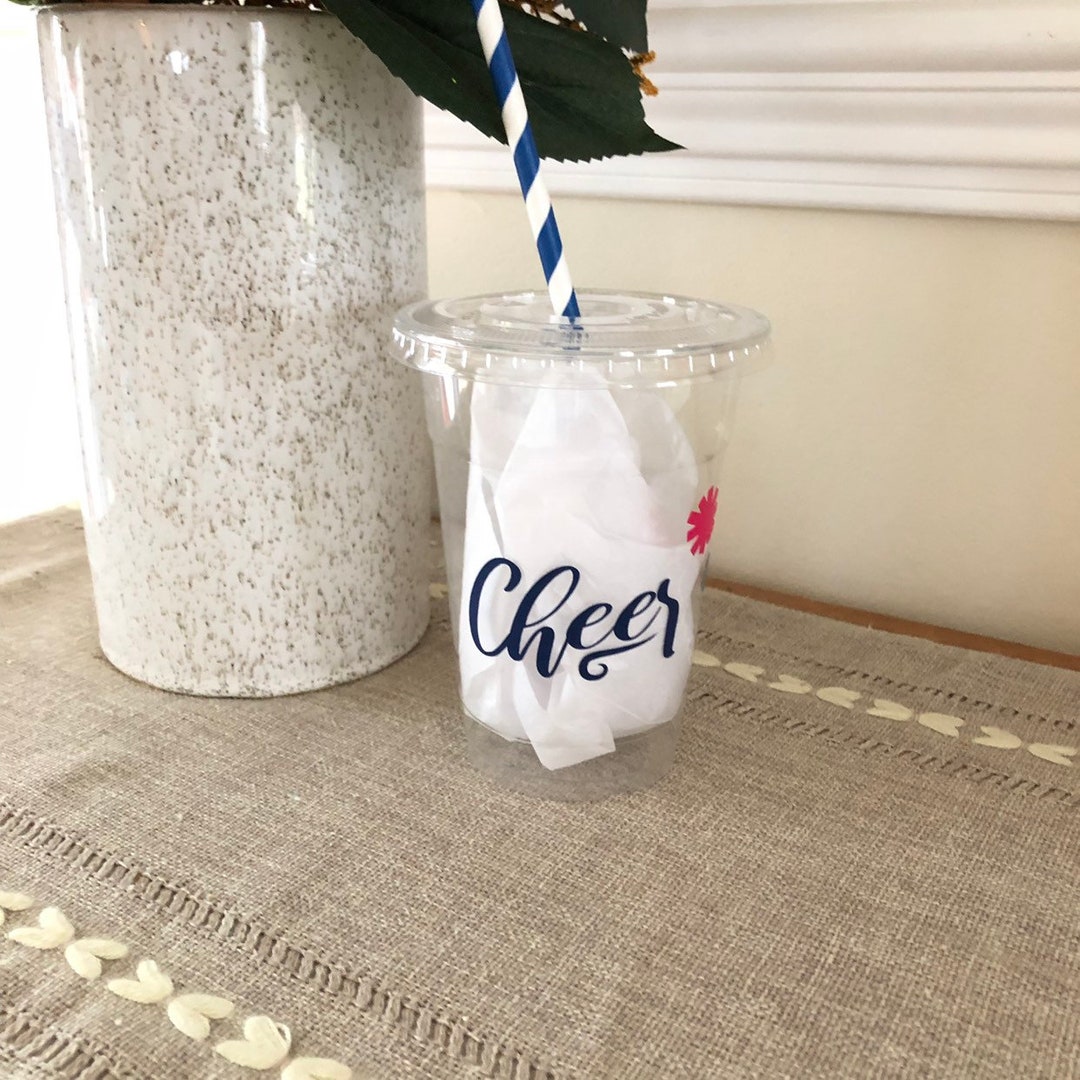 Cheerleading Party Cups, Cheerleading Birthday Cups, Cheerleader Party ...