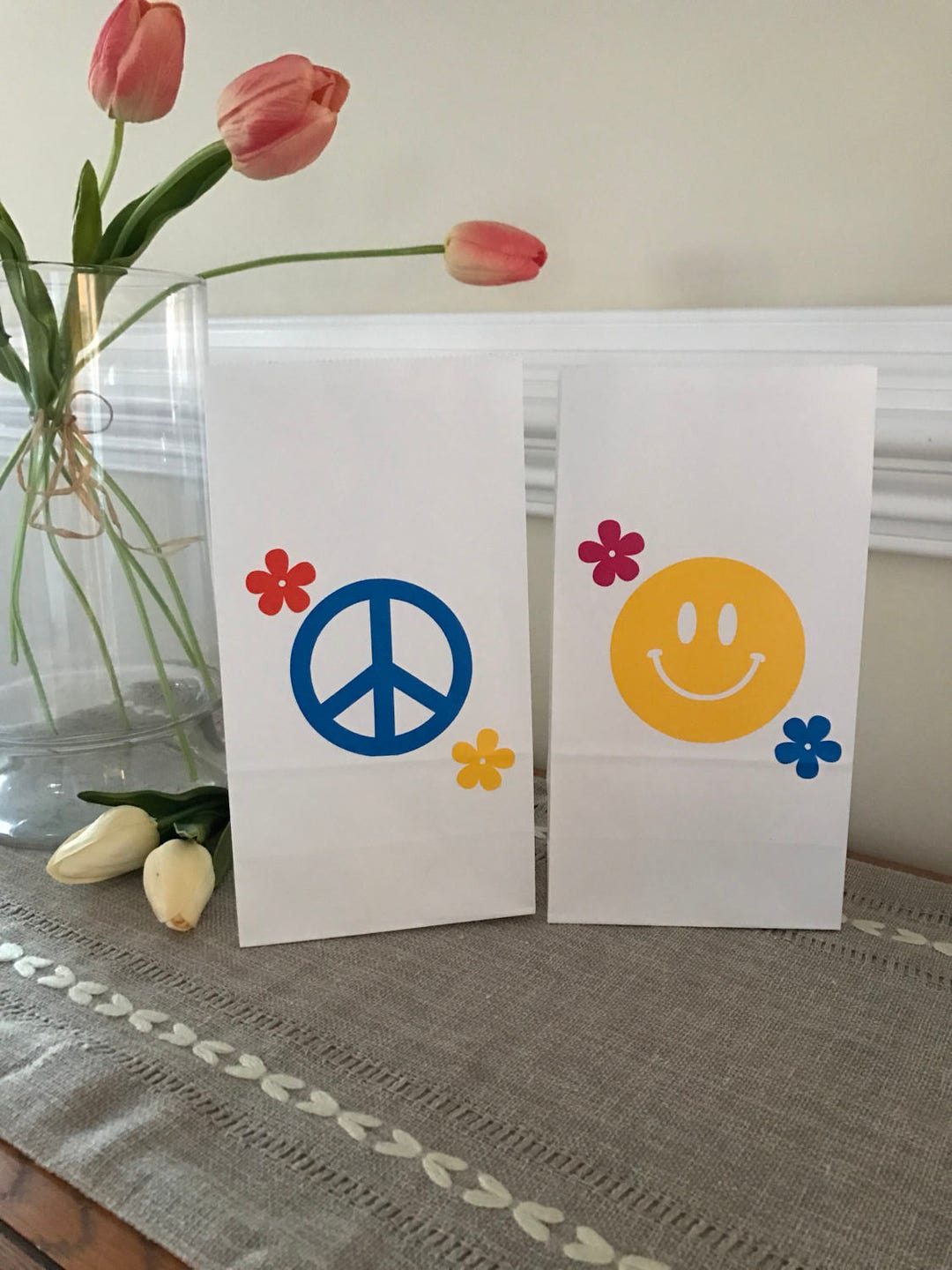 70's Birthday Mini Bag, Retro Party Mini Treat Bags, Disco Birthday ...