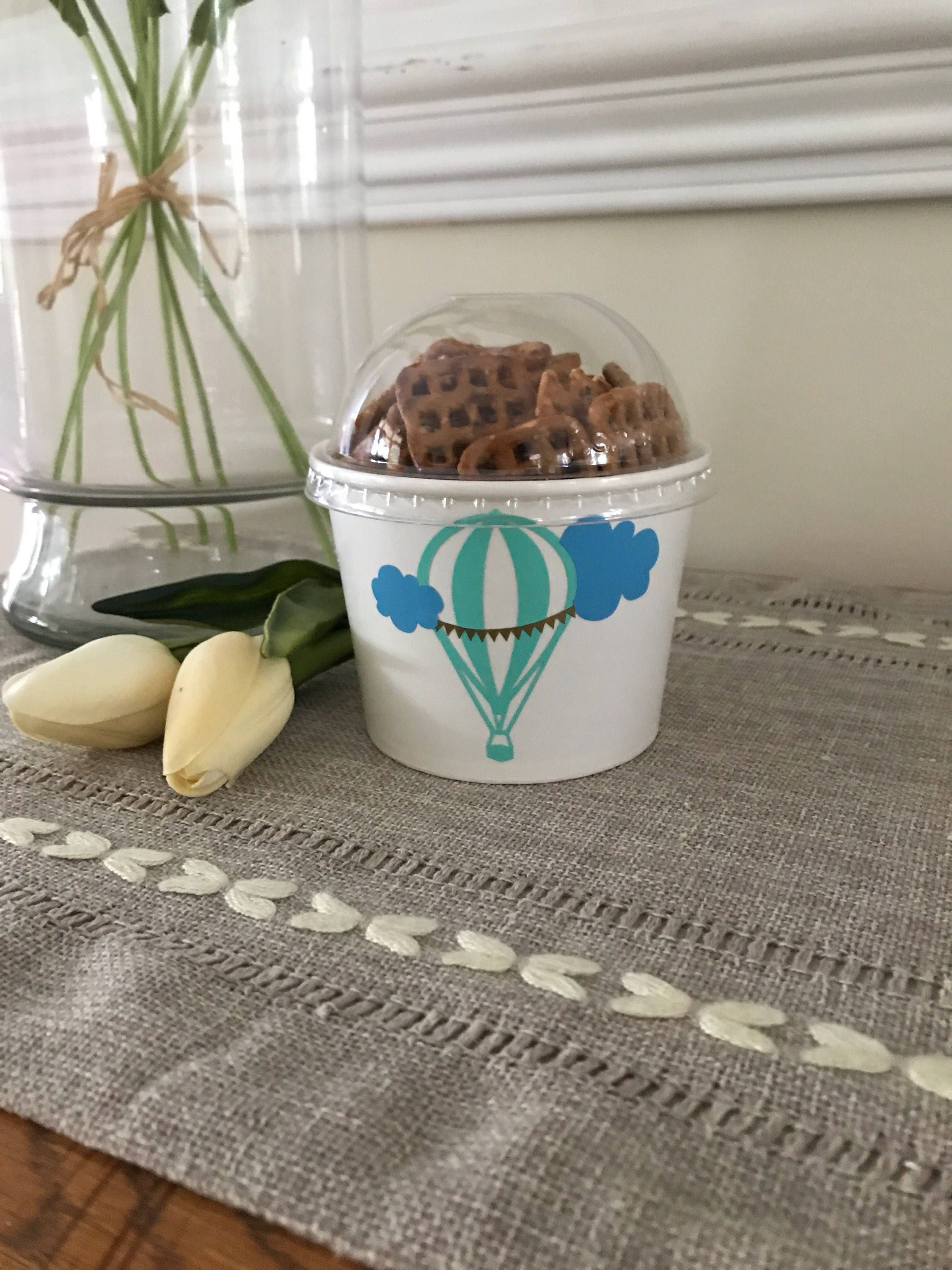 Hot Air Balloon Snack Cup up up and Away Hot Air Balloon - Etsy