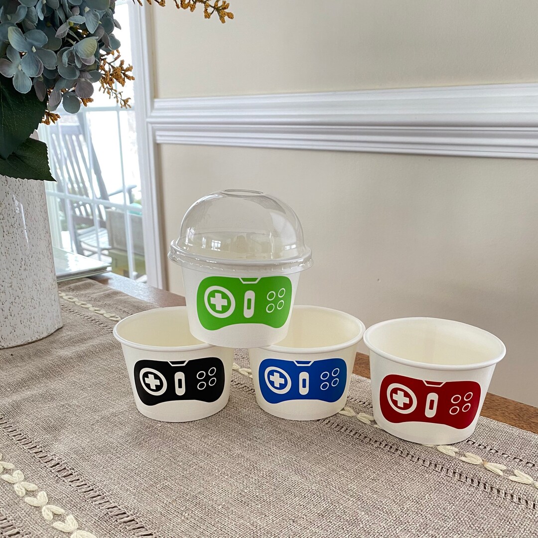 Video Game Party Snack Cup, Video Game Birthday 12oz. Snack Cup, Gamer ...