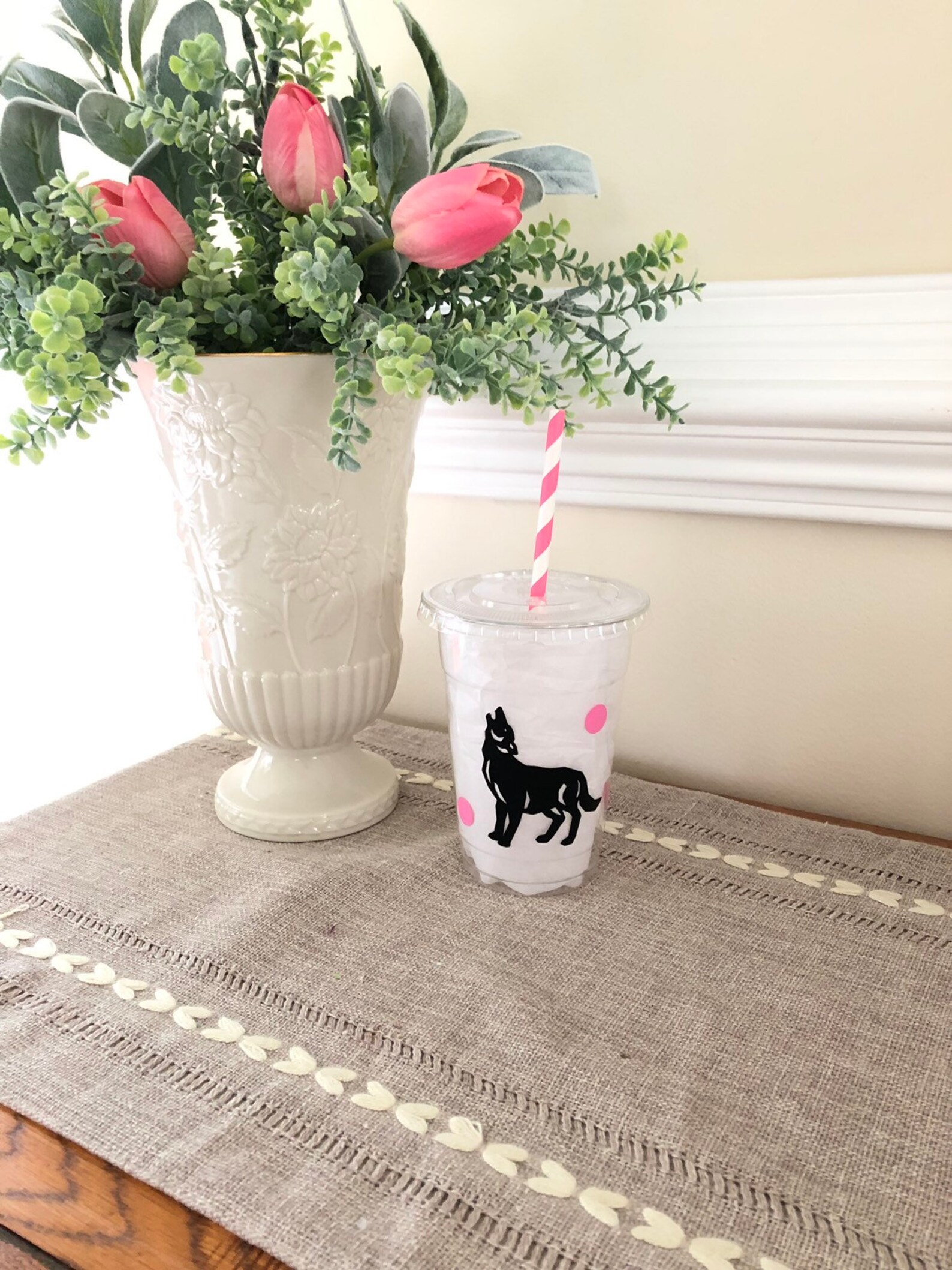 Wolf Party Cup, Teen Wolf Birthday, Wolf Party Supplies, Custom 16 Oz ...