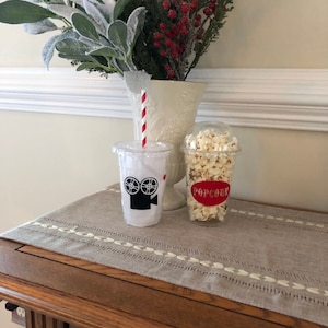 Movie Party Cups, Movie Night Birthday, Drive in Birthday Theme, 16 Oz ...