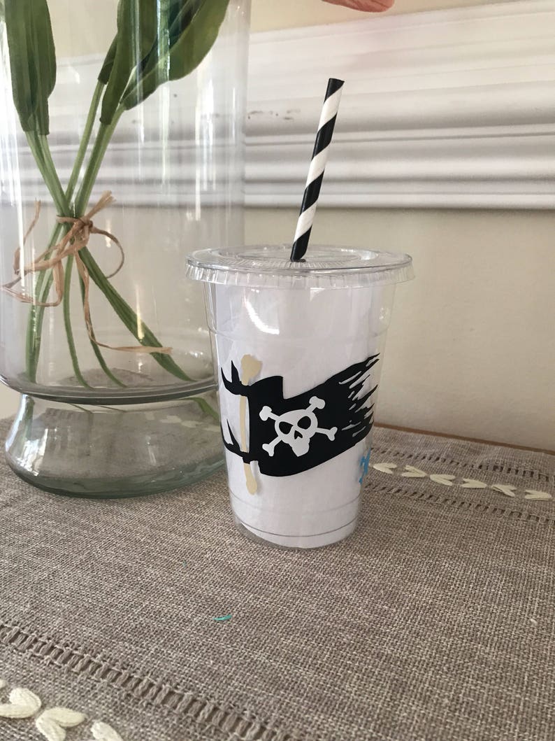 Pirate Party Cup Pirate Birthday Party Cups Pirate Party - Etsy