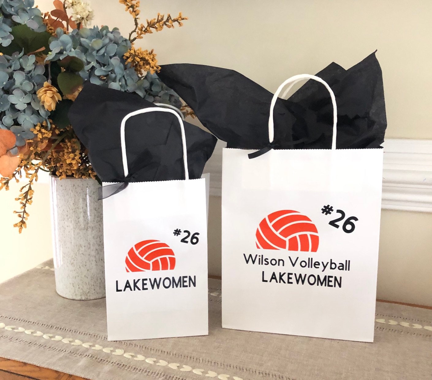 Volleyball Party Bag Volleyball Favor Bag Volleyball - Etsy