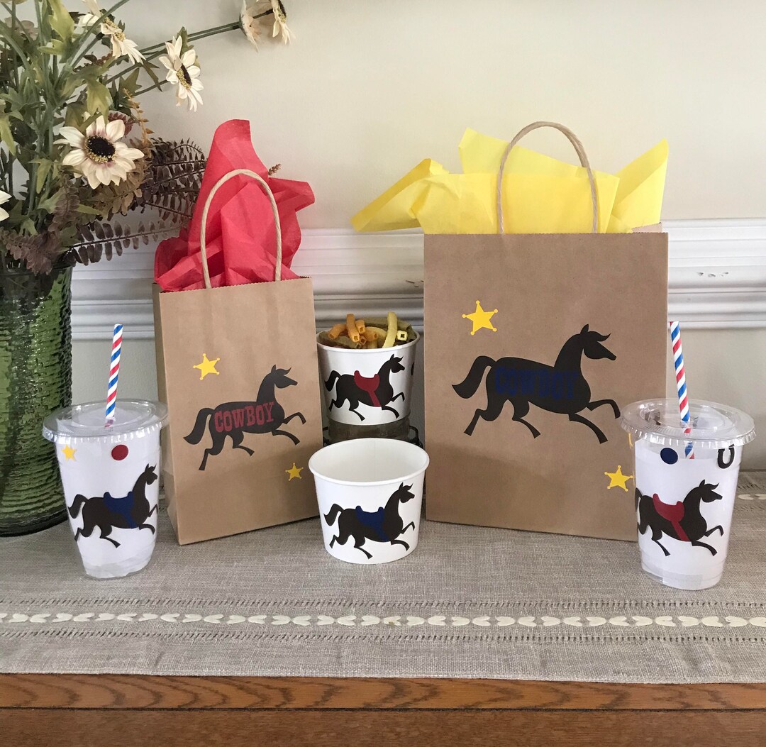 Cowboy Party Set, Cowboy Birthday Party Supplies, Cowboy Party Gift ...