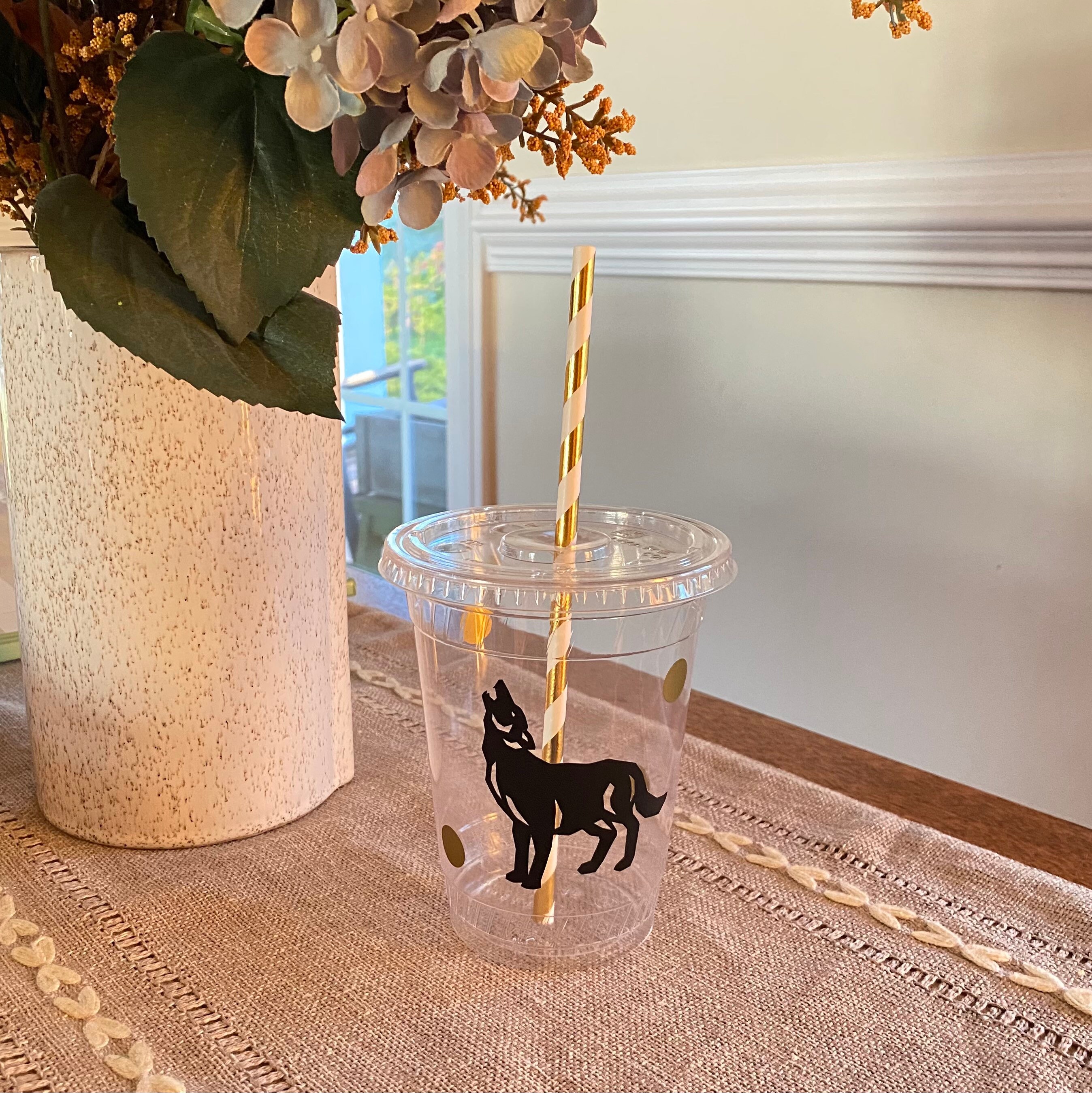 Wolf Party Cup, Teen Wolf Birthday, Wolf Party Supplies, Custom 16 Oz ...