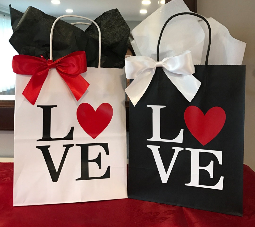 Custom Wedding Party Bags, Wedding Gift Bag, Custom Party Favor, Bridal ...