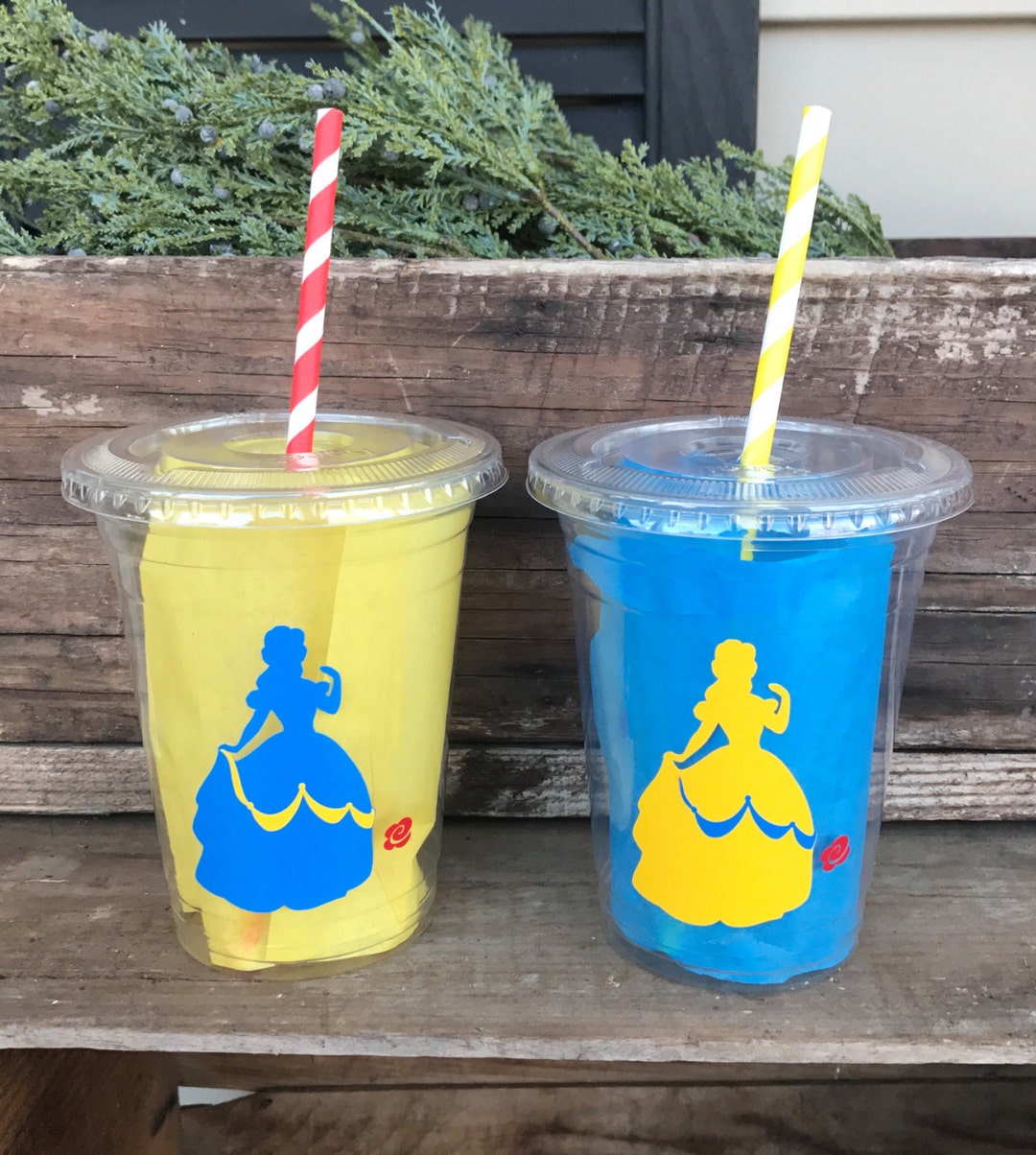 Beauty and the Beast Party Cups, Belle Birthday, Biodegradable 16 Oz ...