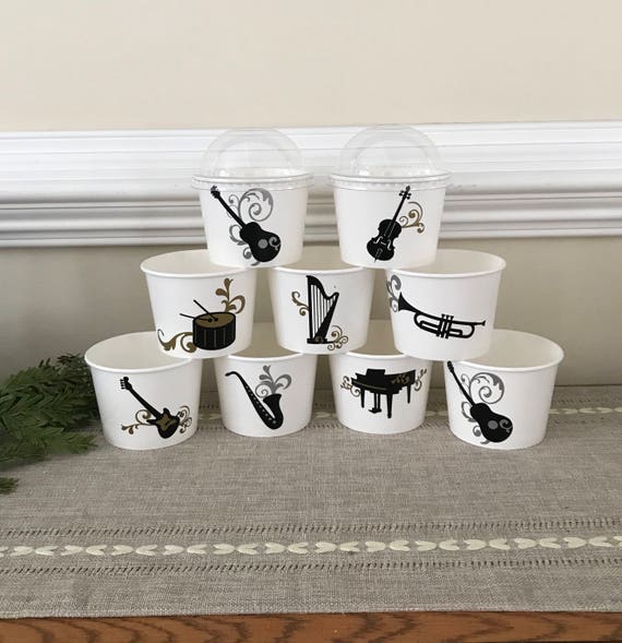 Music Party Snack Cup Band Birthday Party Snack Cups Music | Etsy