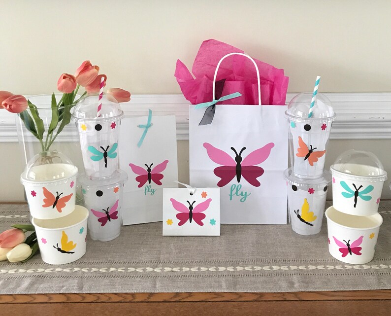 Butterfly Mini Treat Bags, Candy Bar, 1st Birthday, Baby Shower ...