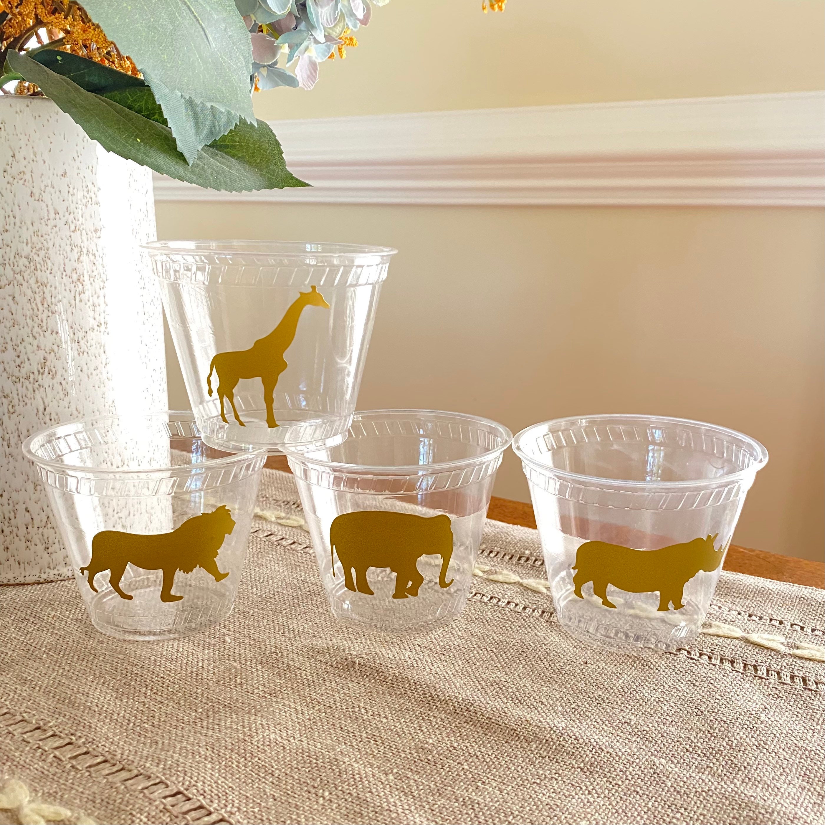 Safari 9 Oz. Plastic Cup Cocktail Cocktail Cups Party Cups | Etsy