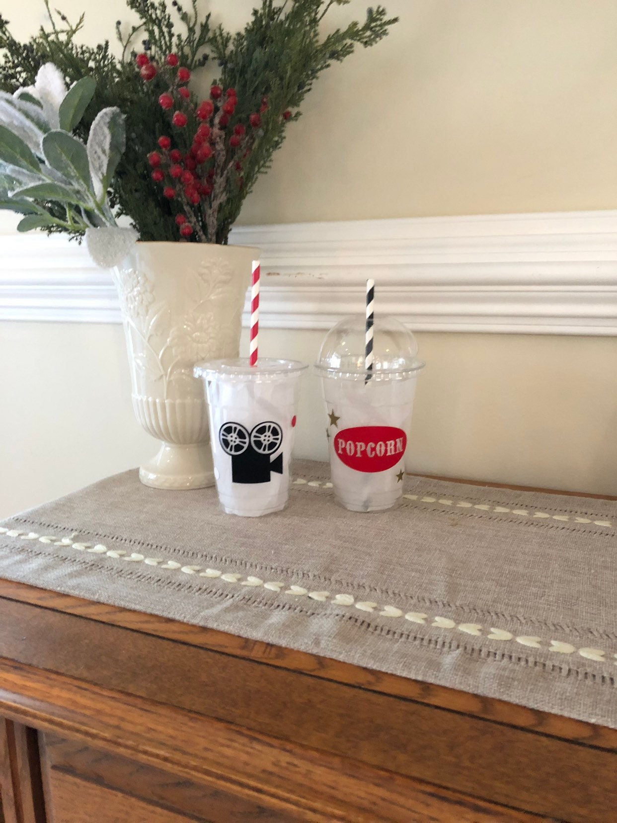 Movie Theatre Party Set, Movie Night Birthday Party Supplies, Drive-in ...