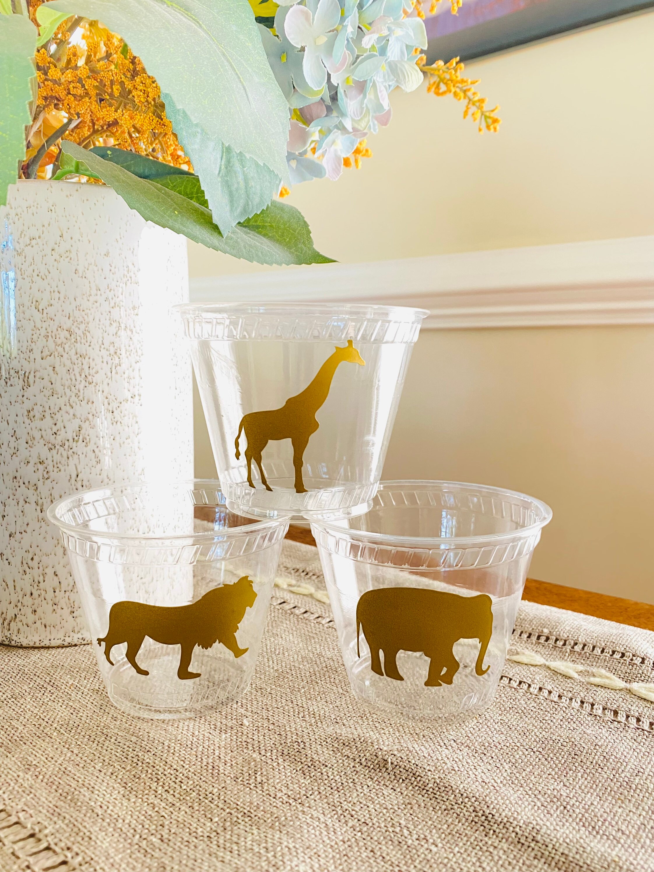 Safari 9 Oz. Plastic Cup Cocktail Cocktail Cups Party Cups | Etsy