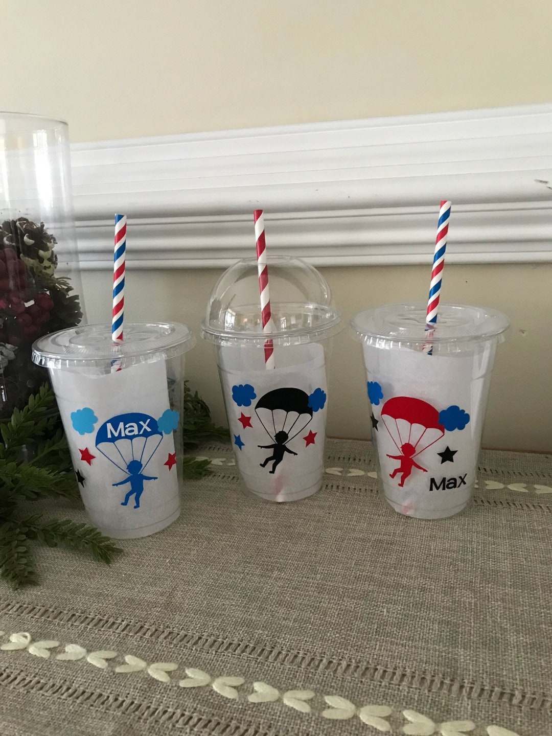 Army Parachute Party Cup, Patriotic Birthday, Soldier, Air Force, Sky ...