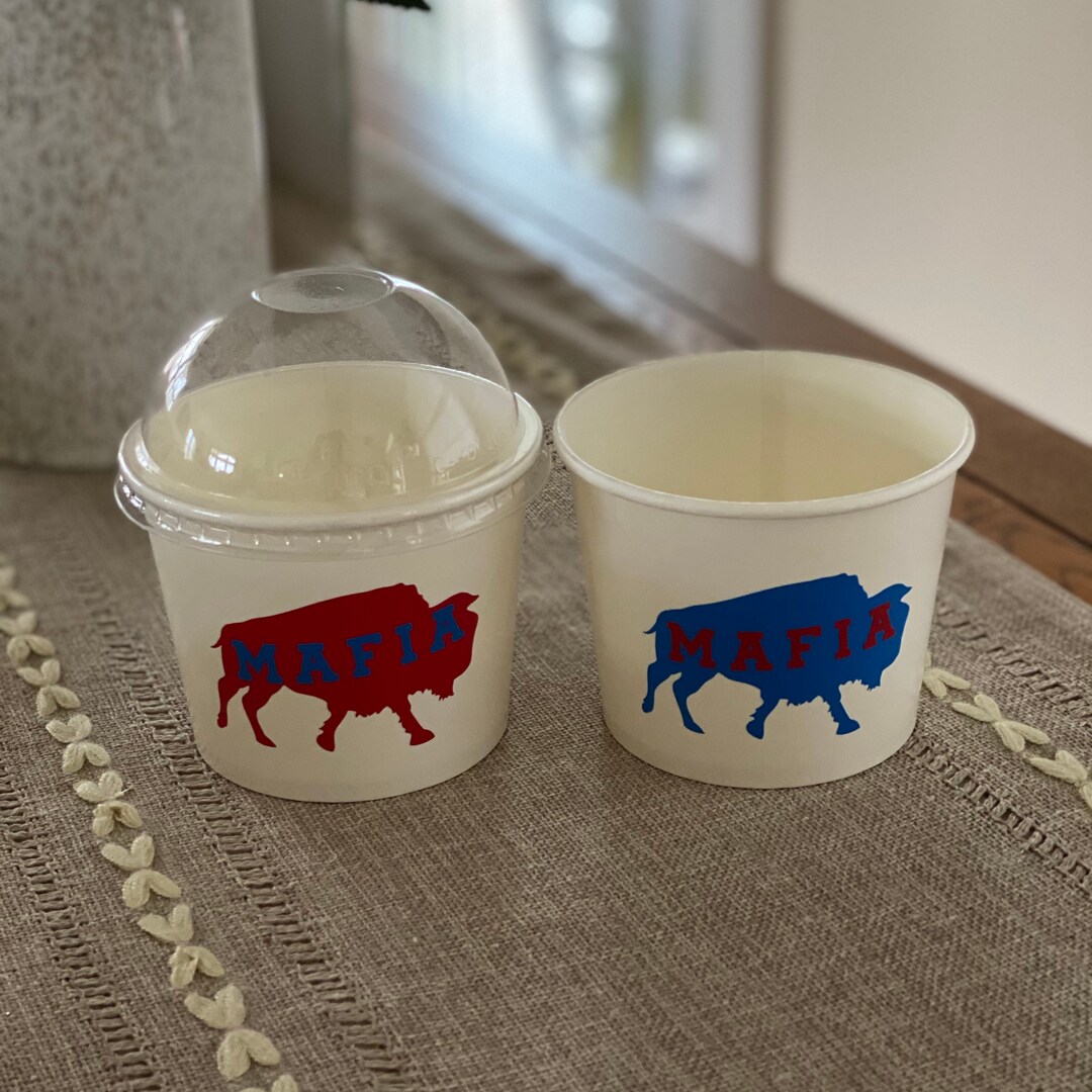 Buffalo Mafia Inspired Snack Cups, Football Mafia Party Supply, 12 Oz ...