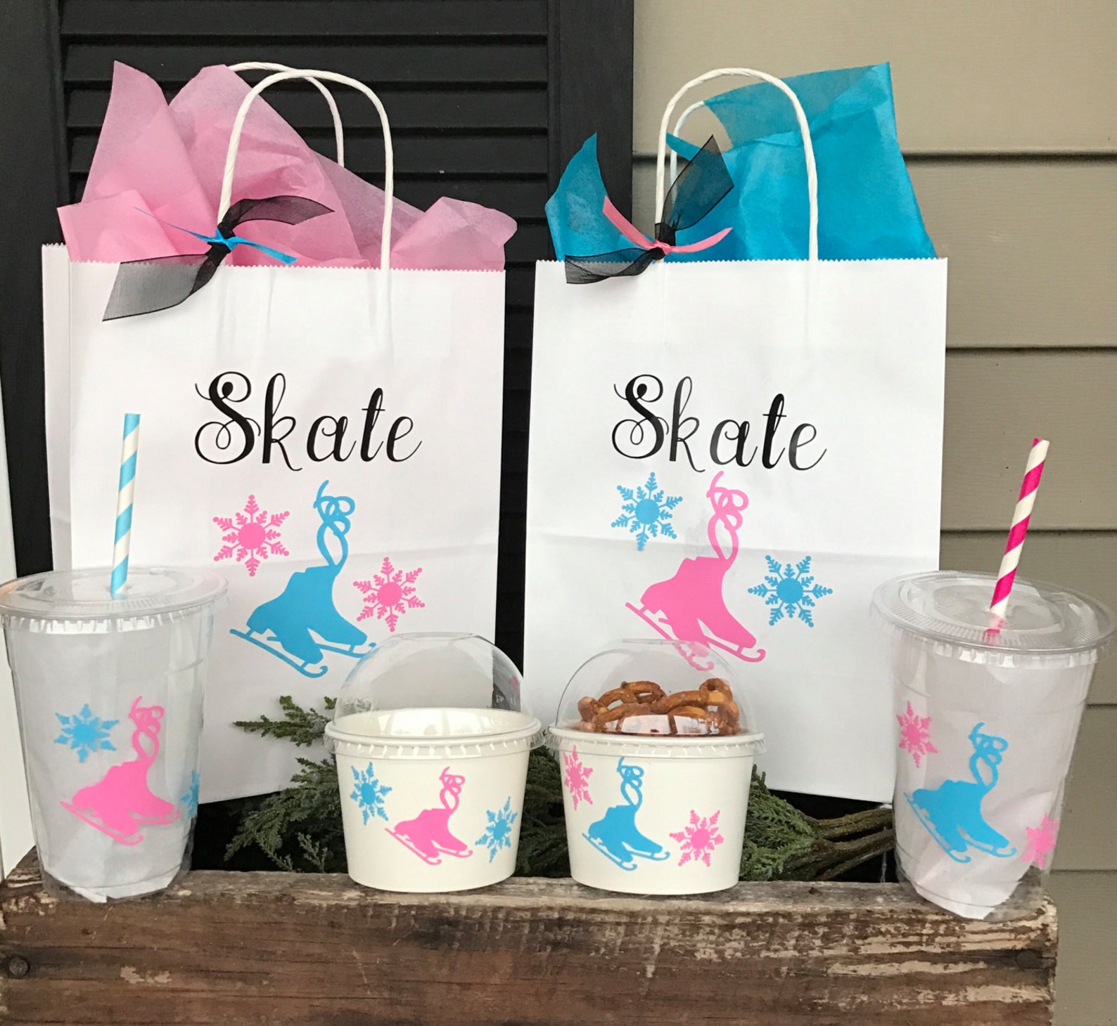 Ice Skating Party Ice Skate Birthday Party Custom Ice Skate - Etsy