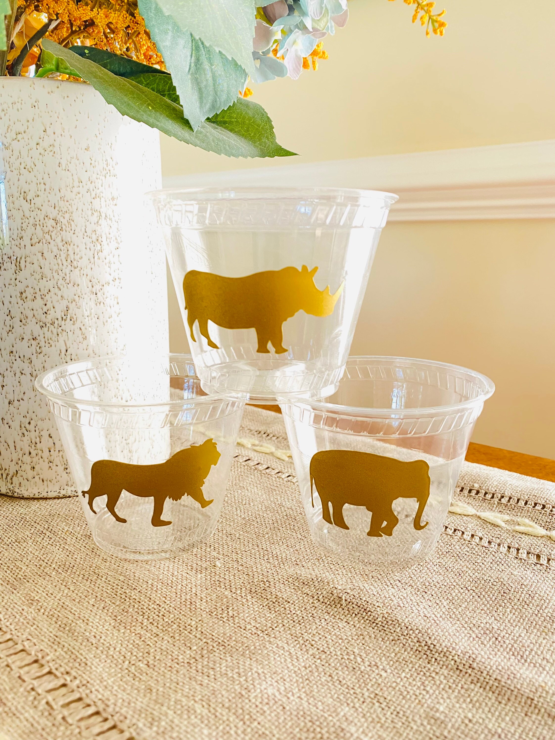 Safari 9 Oz. Plastic Cup Cocktail Cocktail Cups Party Cups | Etsy