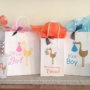 Stork Baby Shower Snack Cup, Stork Snack Cups, Stork Ice Cream Cup ...