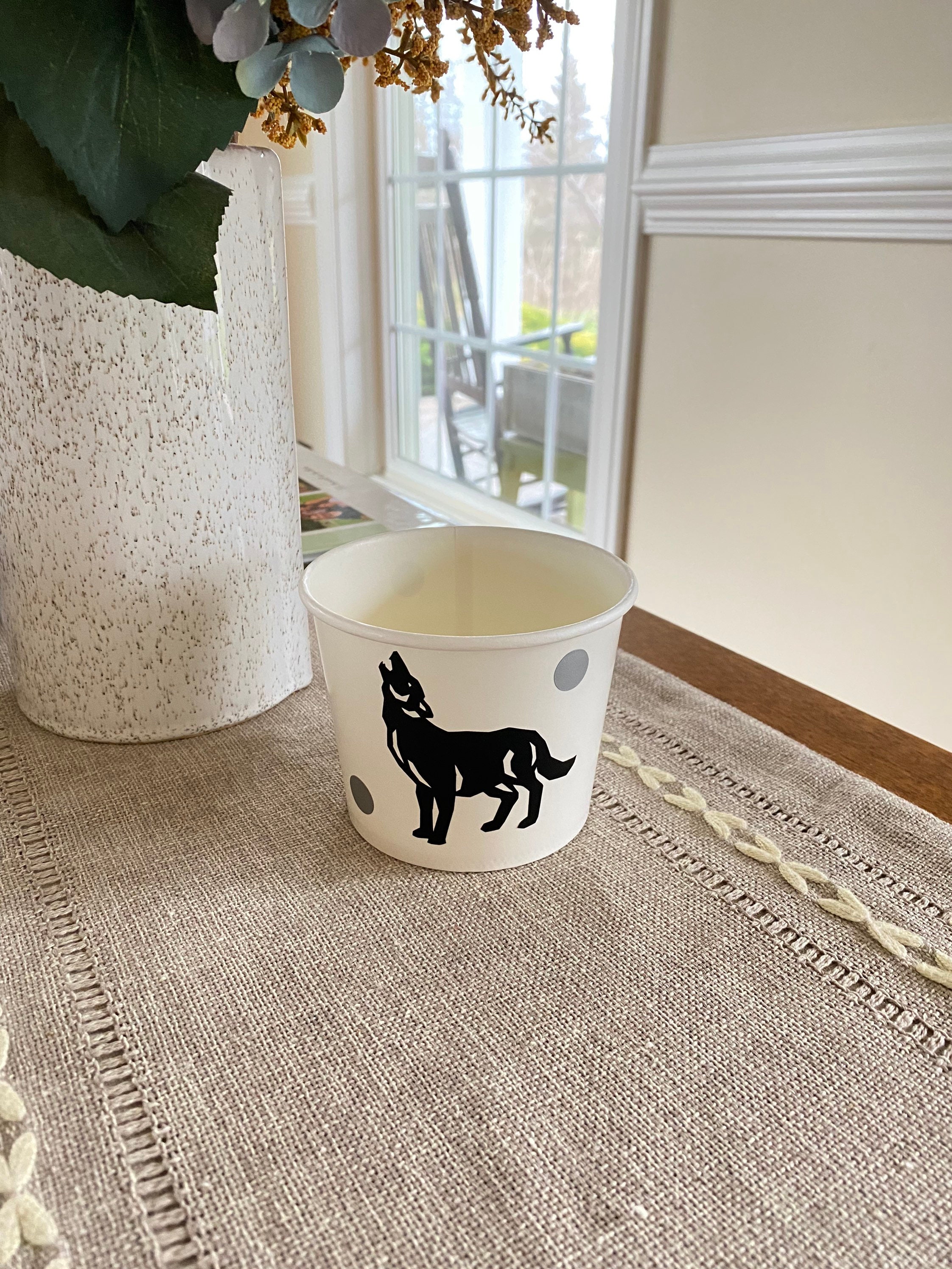 Wolf Snack Cups Wolf Birthday Snack Cups Wolf Birthday - Etsy