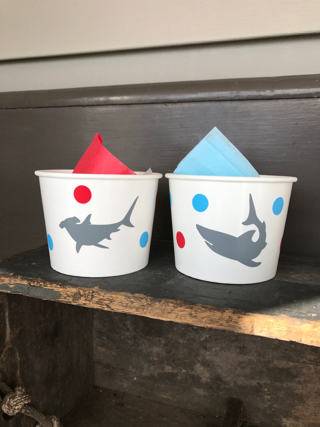 Shark Party Snack Cup, Shark Birthday Party Snack Cup, Shark Baby ...