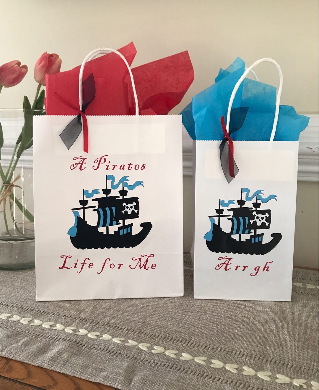 Pirate Party Bag, Pirate Birthday Party Bag, Pirate Gift Bag, Pirate ...