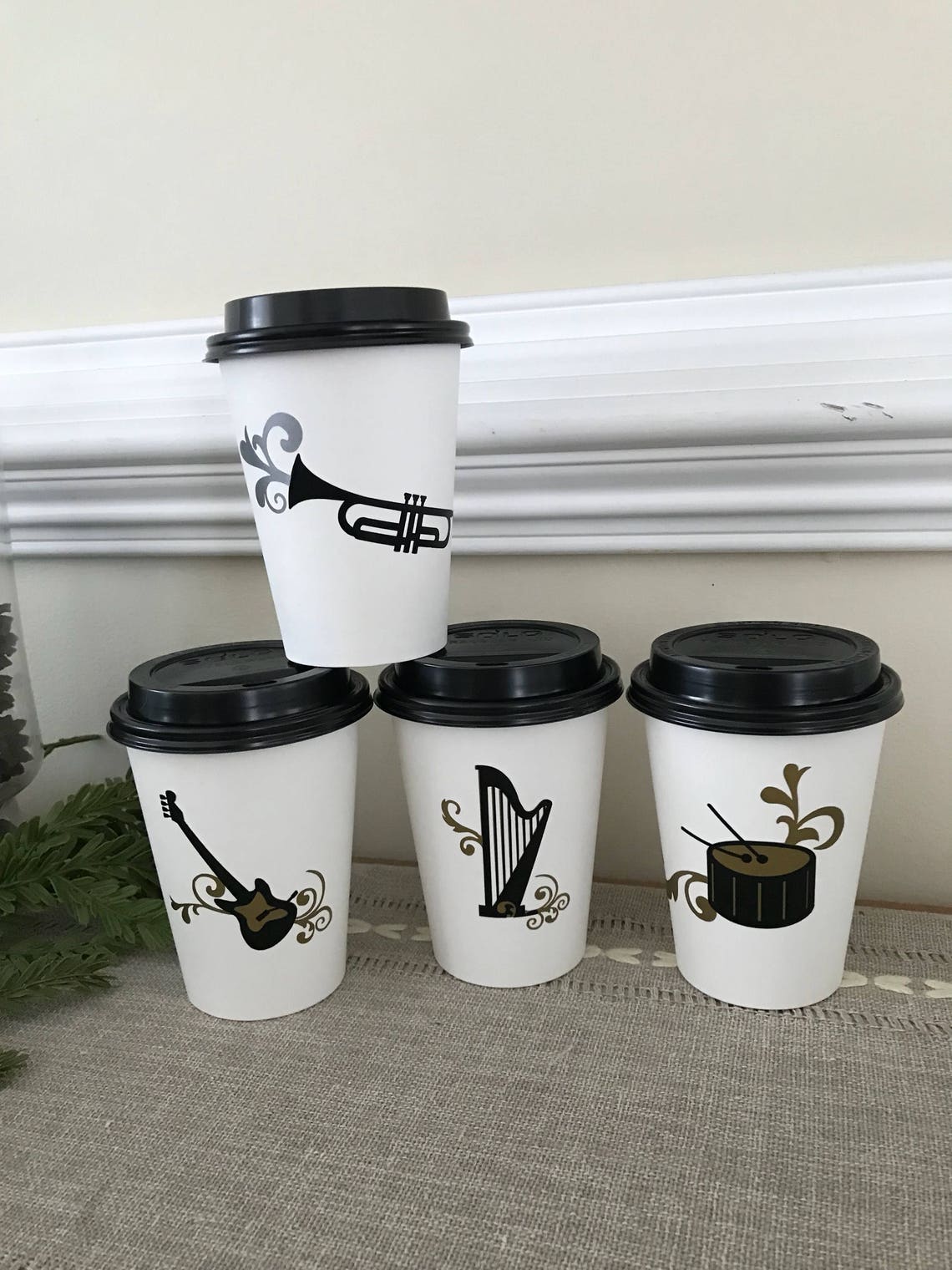 Music Party Hot Cocoa Cup Music Party Cup Piano Birthday | Etsy