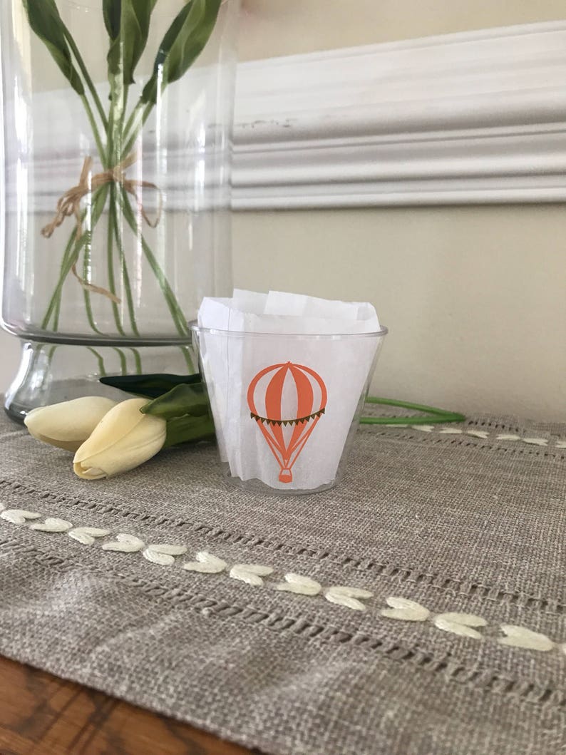 Hot Air Balloon 9 Oz Cup Hot Air Balloon Party Cup up up and - Etsy